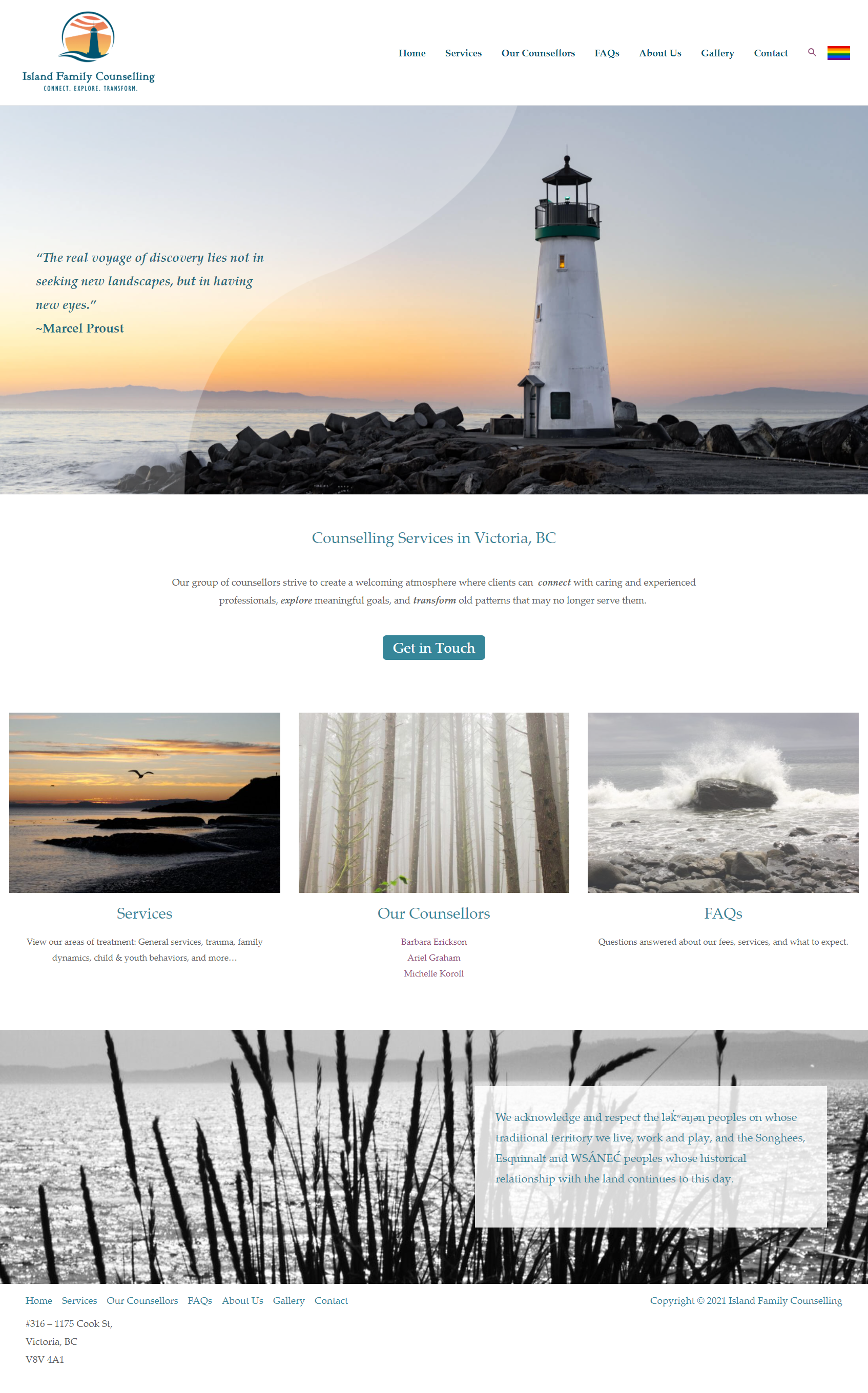 New WordPress Website for Island Family Counselling - Createscape ...